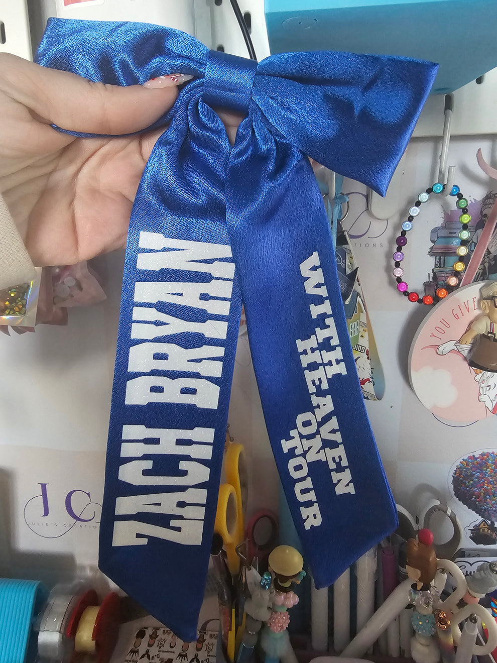 Zach Bryan concert hair bow – Julie's Creations9
